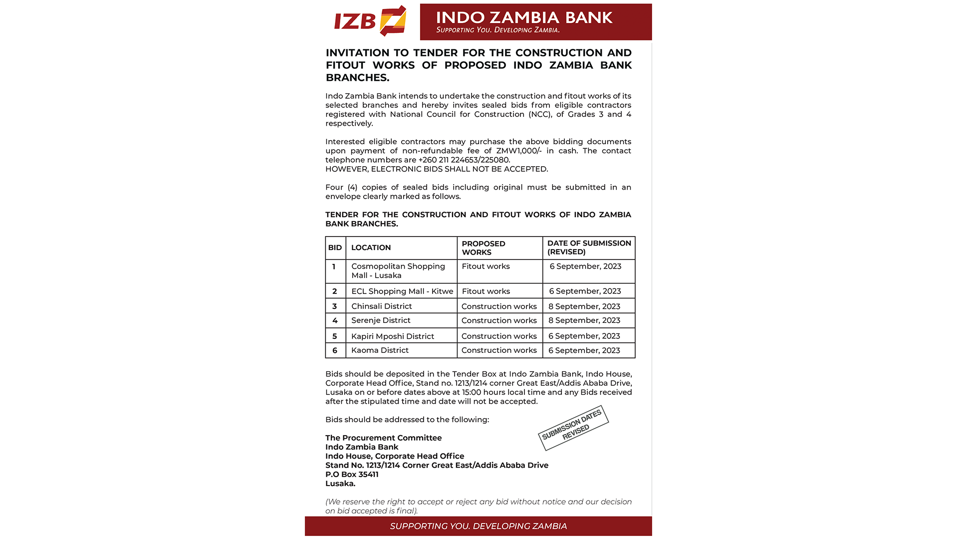 Indo Zambia Bank - IZB