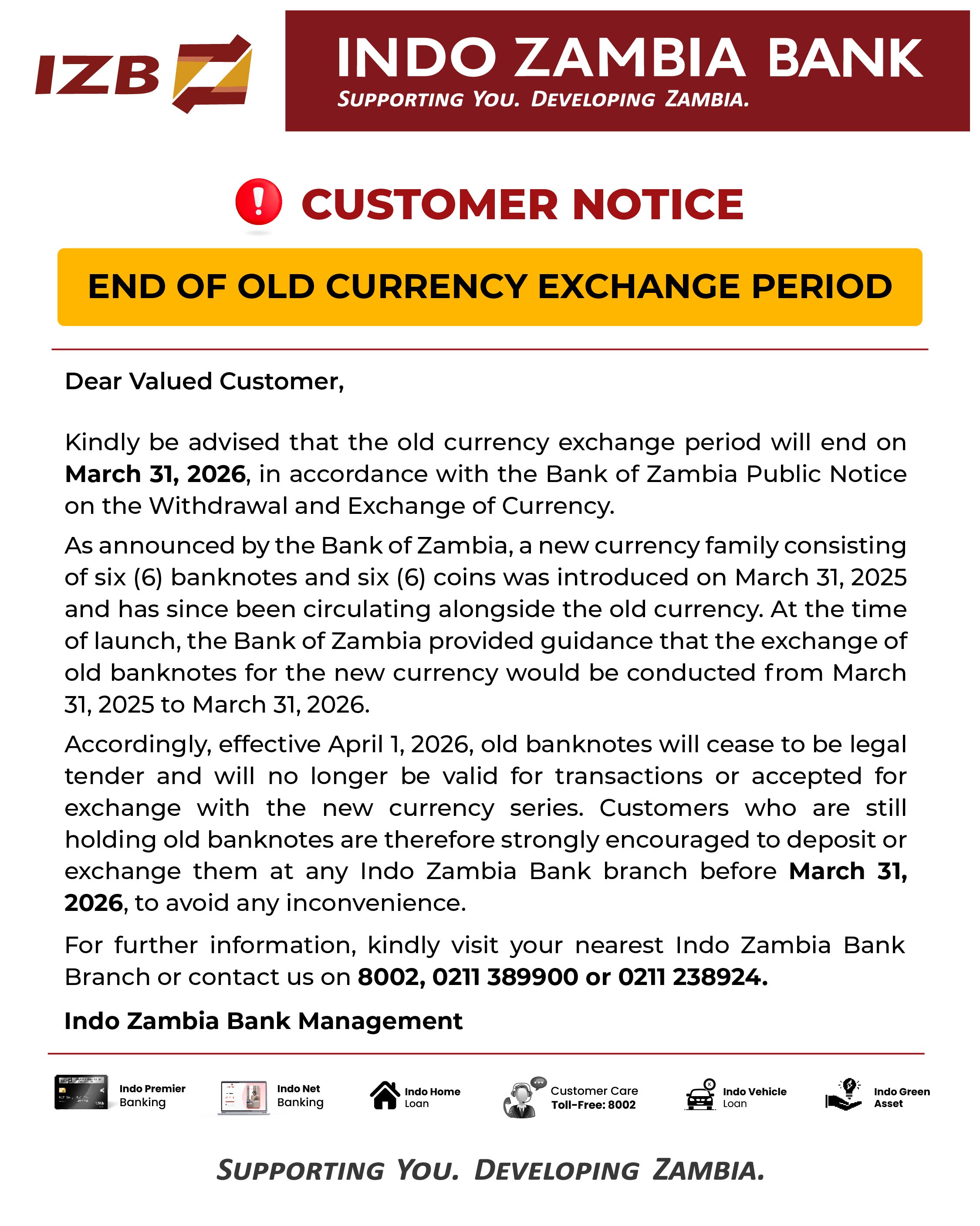 Indo Zambia Bank - IZB