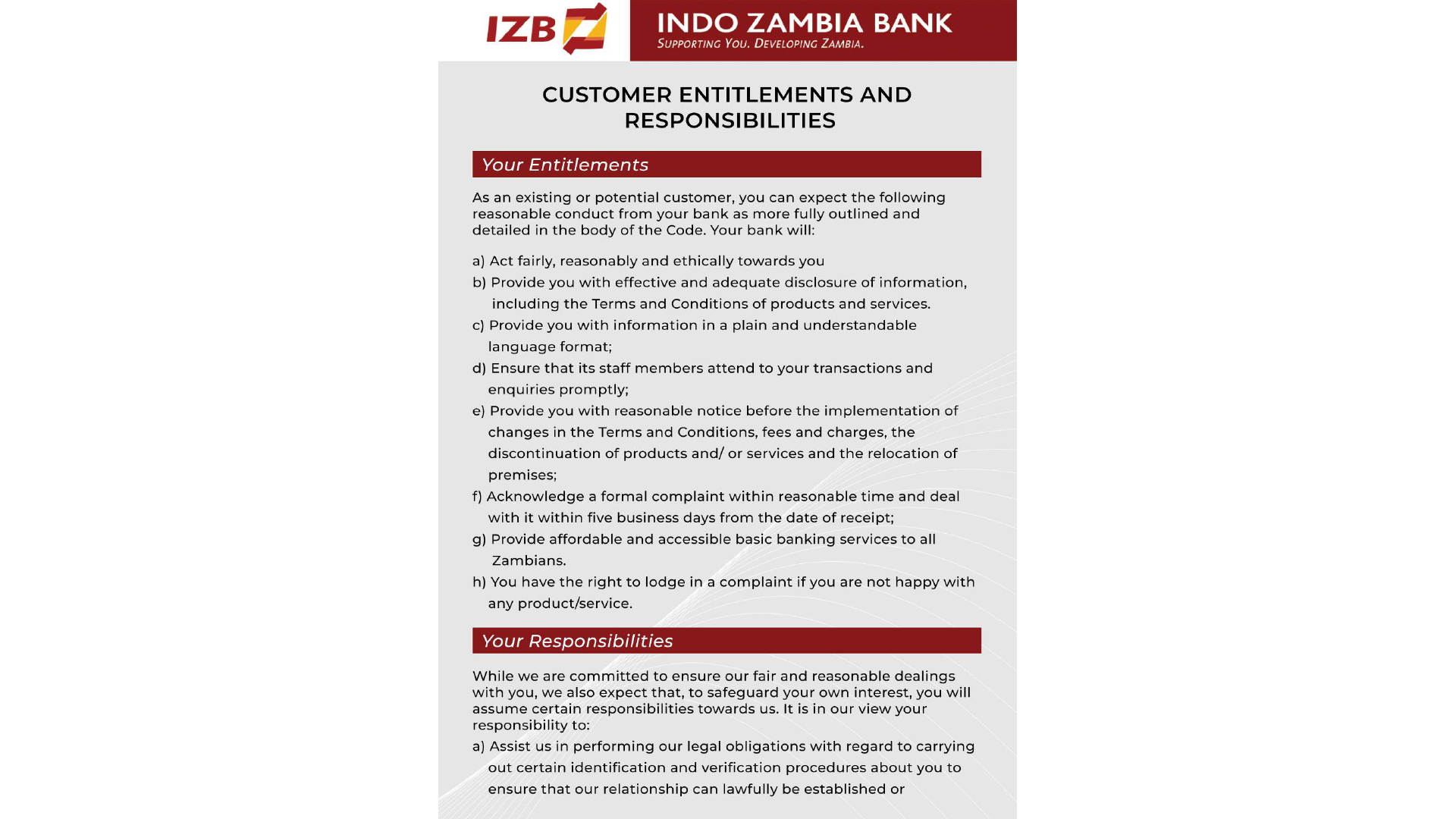 Indo Zambia Bank - IZB