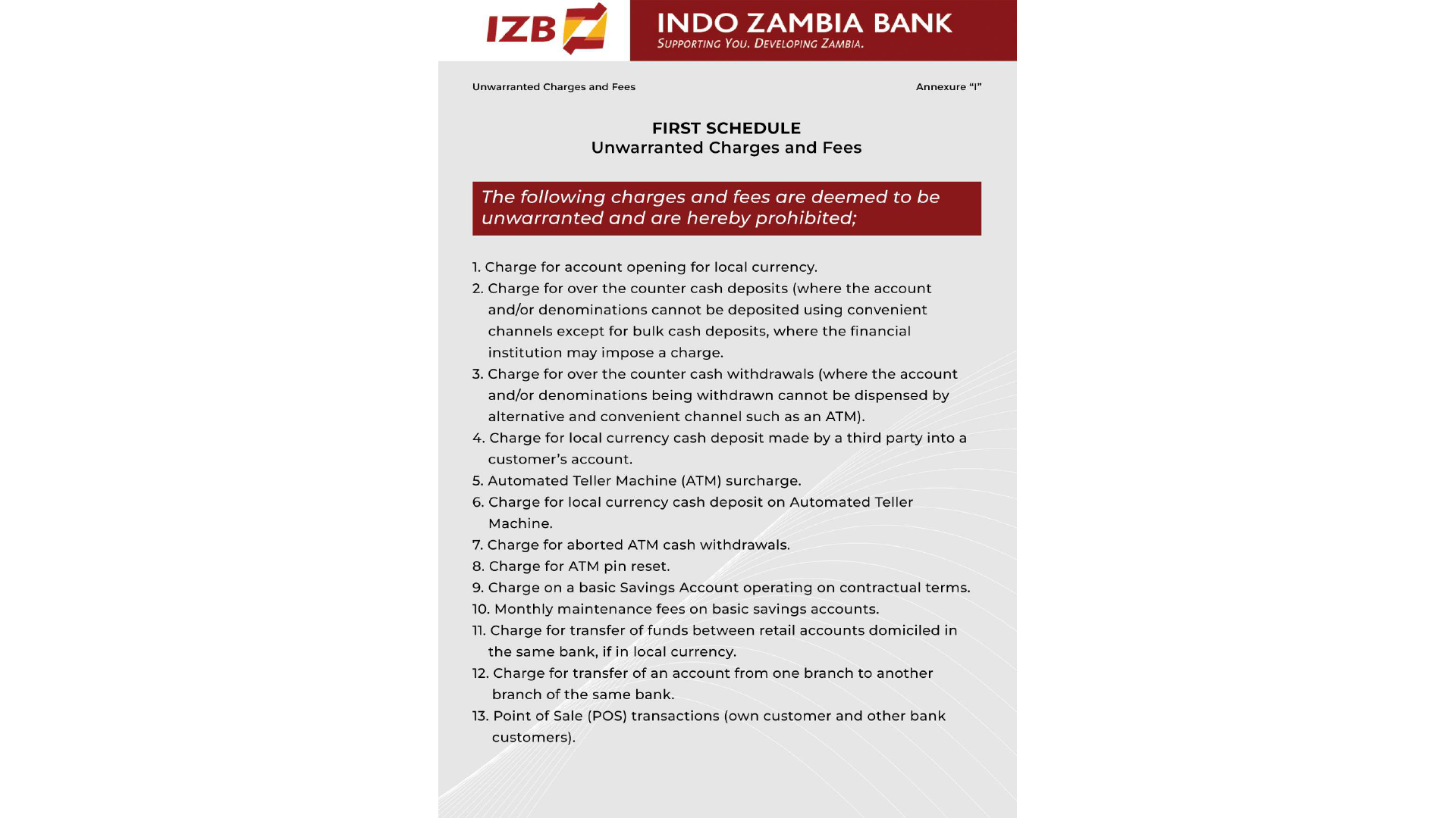 Indo Zambia Bank - IZB
