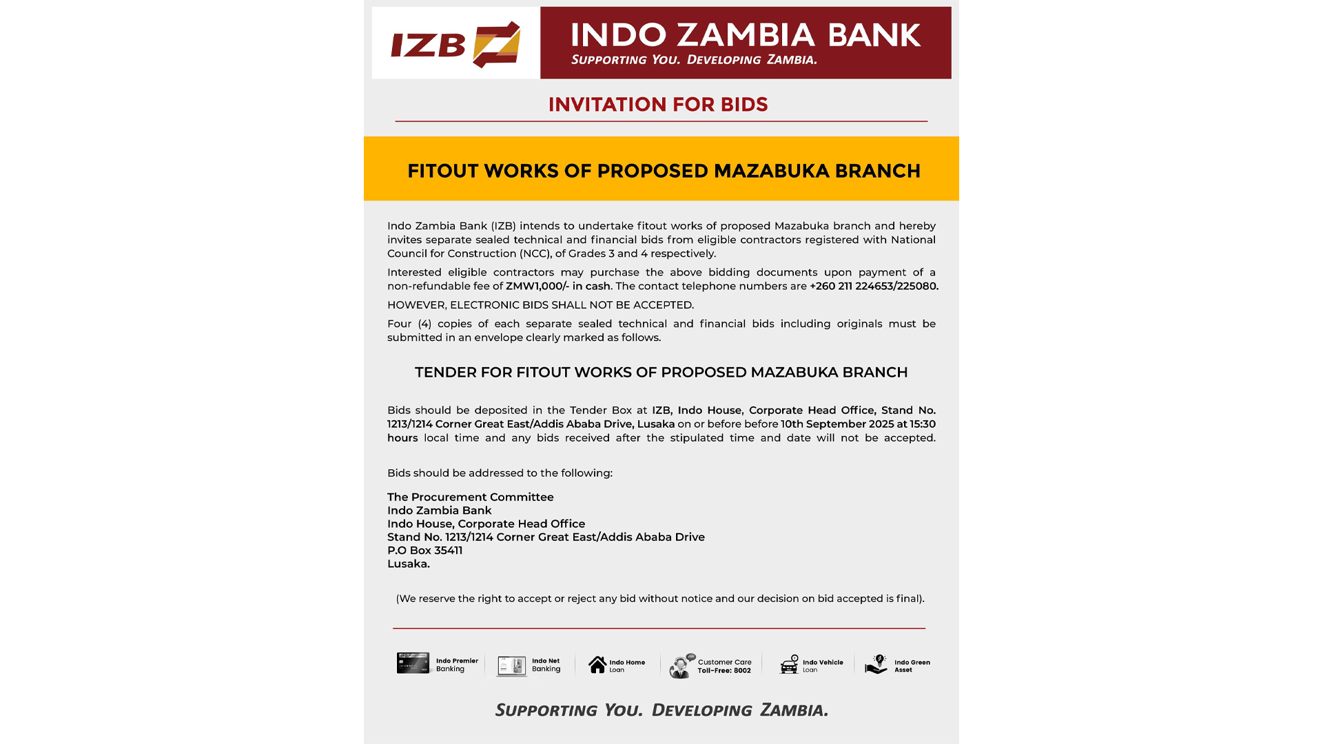 Indo Zambia Bank - IZB