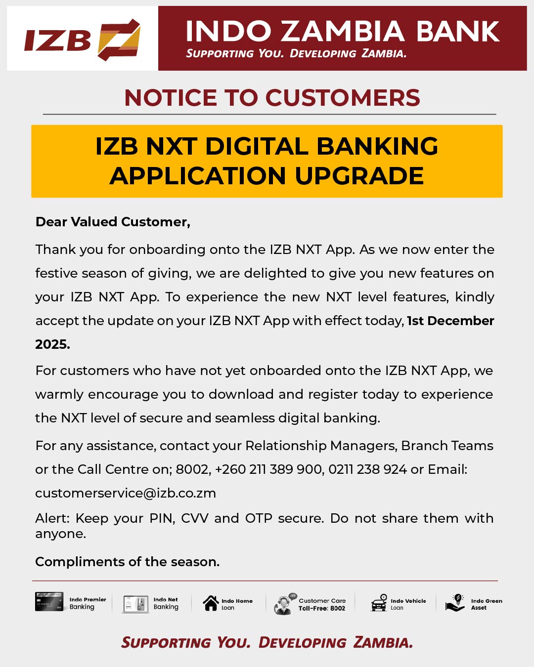 Indo Zambia Bank - IZB