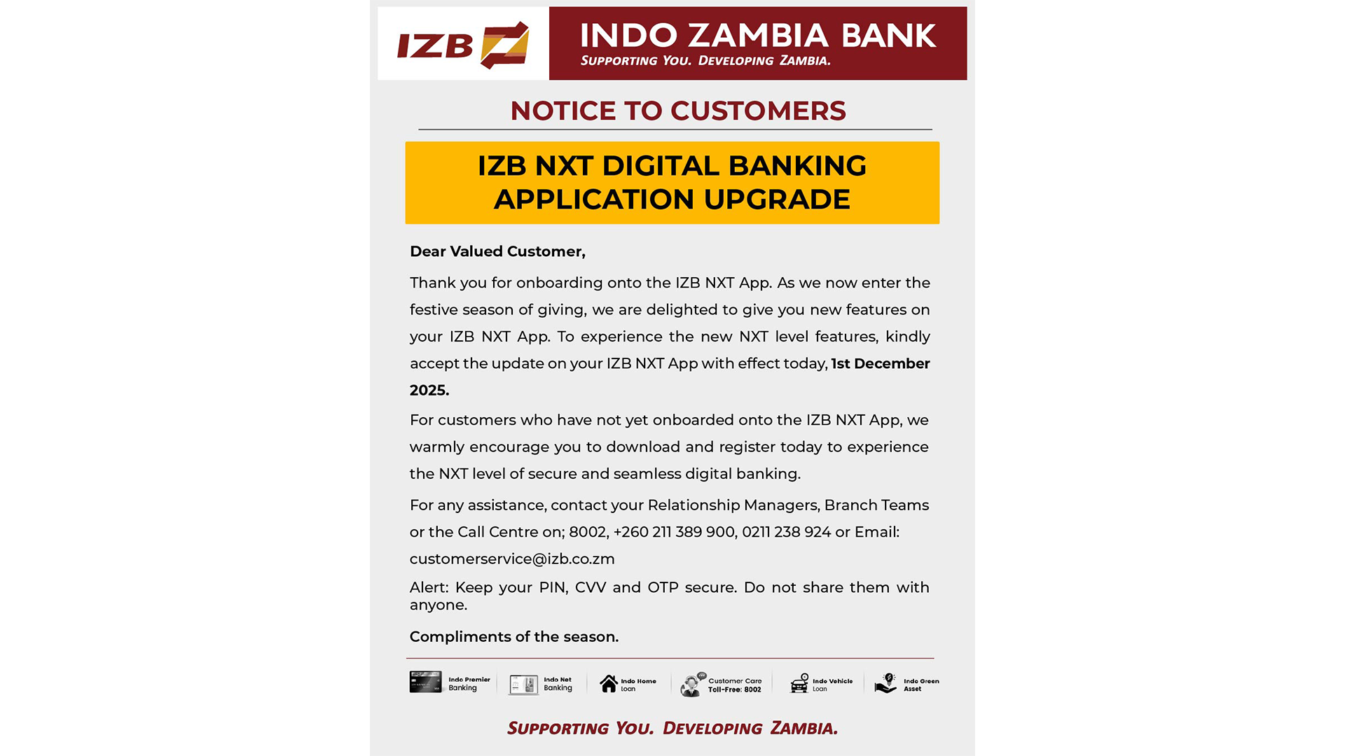 Indo Zambia Bank - IZB