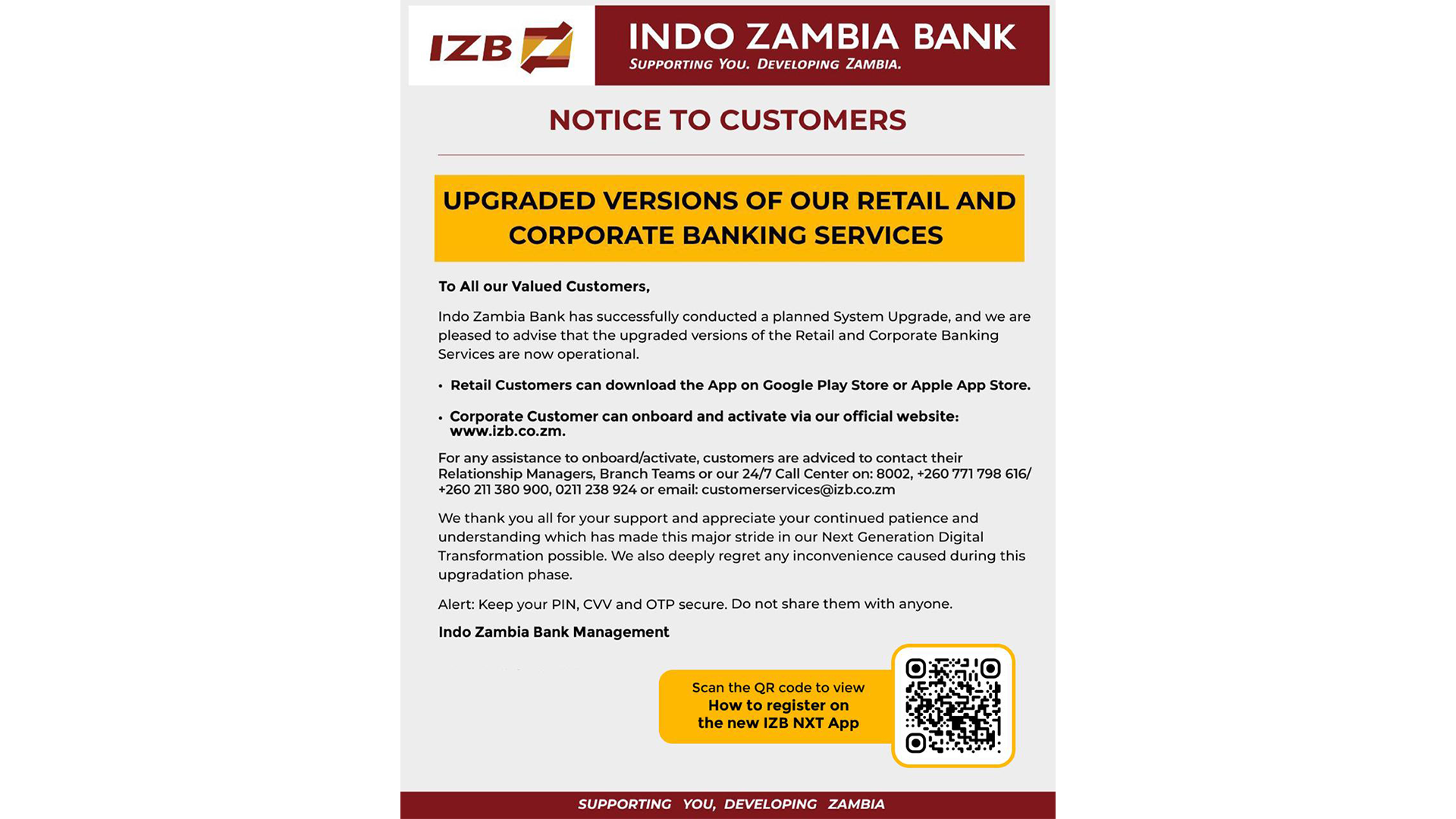 Indo Zambia Bank - IZB